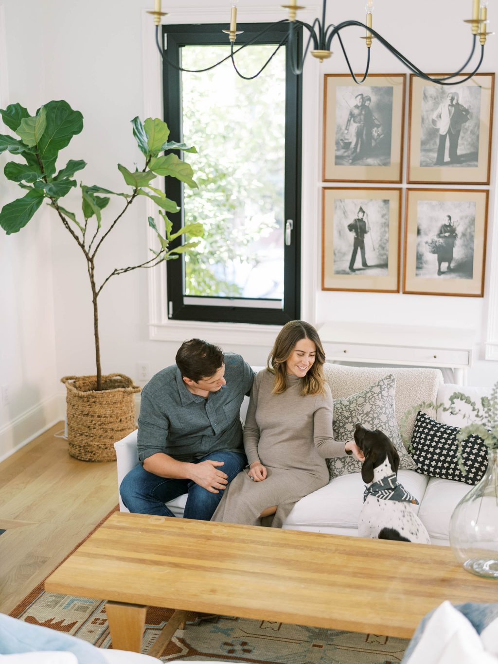 At Home Maternity Portraits for Mary & Eric